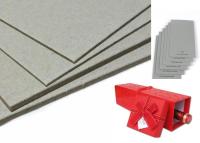 China Grade A 1350gsm hard stiffness Gray Paperboard two side used for boxes for sale