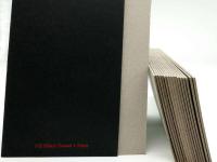 China SGS / RoHS C1S Black Paper Laminated Paperboard Grey Back 1.9mm Solid Grade A for sale