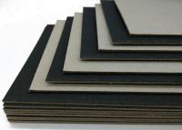 China SGS / RoHS C1S Black Paper Laminated Paperboard Grey Back 1.9mm Solid Grade A for sale