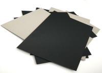 China 1.9mm Laminated Black Paperboard , Grey Back High Thickness Black Board for sale