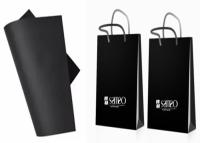 China Mixed Pulp 110gsm Black Paper Roll for Shopping Bags High Durability Anti Curl for sale