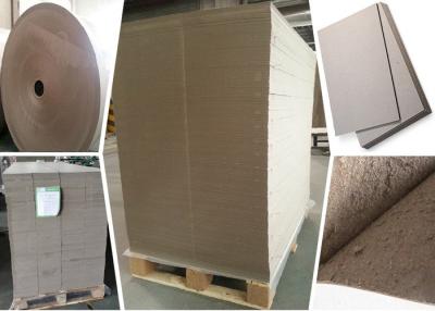 China SGS Certified Recycled Gray Paperboard Straw Board 320-2150gsm Folding Resistance for sale