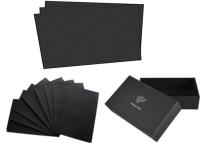 China High Cost Performance Glossy Surface Black Paper Roll for Jewerly Box / Bag / Tags for sale
