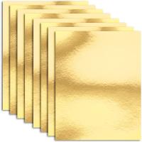 China Super Quality PE Coated Metallized Gold Foil Laminated Rigid Anti-Curl Cake Board Base Paperboard for sale