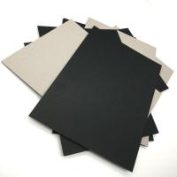 China One Side Black Painted Grey Back 650gsm Black Cardboard Paper for Notebook Cover for sale