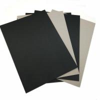 China One Side Black Painted Grey Back 650gsm Black Cardboard Paper for Notebook Cover for sale