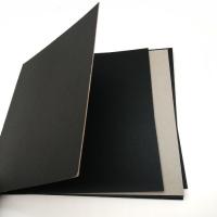 China One Side Black Painted Grey Back 650gsm Black Cardboard Paper for Notebook Cover for sale
