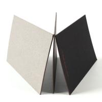 China One Side Black Painted Grey Back 650gsm Black Cardboard Paper for Notebook Cover for sale