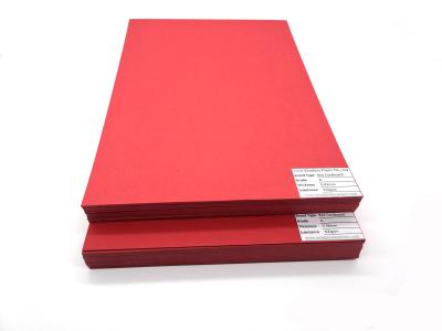 China Red Cardboard Hard Color Paper Sheet 250gsm 300gsm 350gsm Anti-Curl for sale