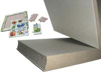 China 3.32mm 2100gsm grey back grey cardboard for puzzle made by waste paper for sale
