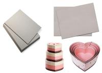 China Pressed Cardboard Paper Sheets Laminated Gray Board For Wine Box / Jewel Box for sale