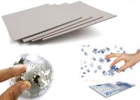 China Grade B Stone Grey Paperboard / Paper Board For Making Puzzle Board Material for sale
