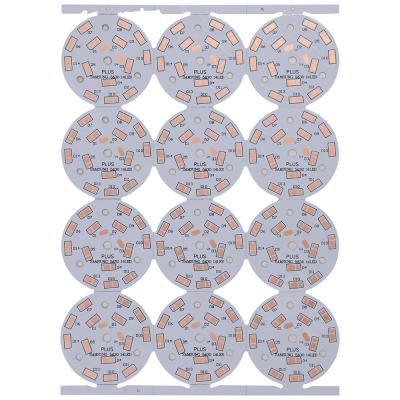 China Aluminum AC220V LED Printed Circuit Board Round Square Custom Dime for sale