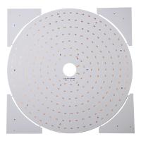 China Min PTH Copper Thickness 25um LED PCB Board 24w Round LED Panel for sale