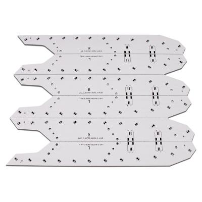 China 0.8 1.0 1.2mm Thickness HASL Aluminum LED Printed Circuit Board for sale