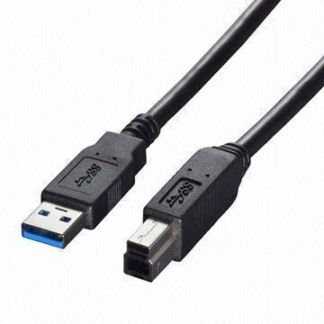 China Super Speed Black USB3.0 AM to BM Cable 1.5M for sale