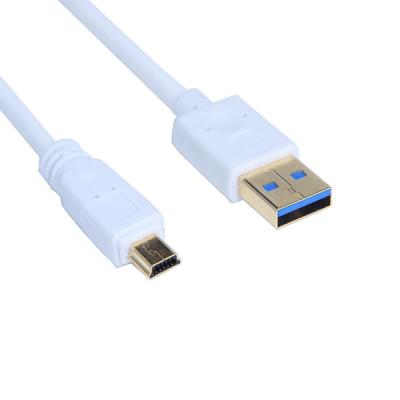 China USB3.0 AM to mini 10pin USB cable 1.5M White,blue.black for sale