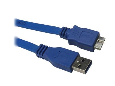 China Super Speed Flat Noodle USB 3.0 to Micro 5Pin cable 1.5M for sale
