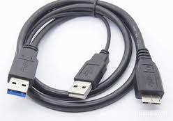 China Usb 3.0 y cable micro b cable, splitter cable, male to male cable 1m for sale