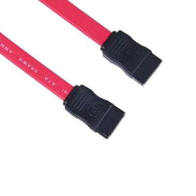 China High speed flat red mini sata cable 7pin t0 7pin ,Sata cable 7p female to female for sale