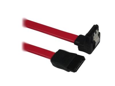 China SATA 7P to 7P cable with single latch,angle sata cable ,sata7p 90 hard disk cable for sale