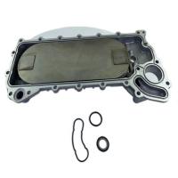 China Qingling 700P FTR 4HK1 140TF Silver Oil Radiator Assembly 460x210x90mm for sale