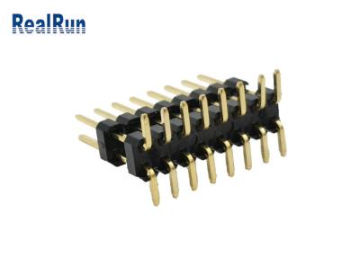 China Low Current Pin Header Connector 2.54mm 16 Pos Dual Row Vertical Type Gold SMD 3A for sale