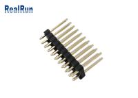 China ODM OEM 2.54 Mm Header Connector PA6T 2 Row Straight Pin Male for sale