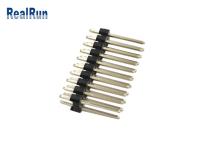 China ODM OEM 2.54 Mm Header Connector PA6T 2 Row Straight Pin Male for sale