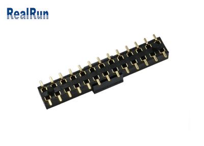 China 2.54mm SMT Female Header Plastic Height 3.5mm Insulator 2x13P Position PCB Connector for sale