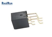 China Stamped Terminal 2x3p Total 6 Pin Female Socket Header SMT Brass Gold Plated PA6T for sale
