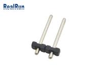 China PBT 5.0mm Pin Header Round Pin Connector H2.0 1X2P Headers 10A Single Row for sale