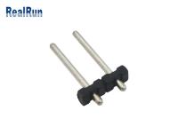 China PBT 5.0mm Pin Header Round Pin Connector H2.0 1X2P Headers 10A Single Row for sale