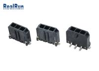 China LCP UL 94V-0 3 Pin Header Connector Vertical SMD Matte Tin Plated 2-1445053-3 for sale