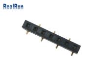 China 2.54mm Single Row PCB Connector Gold Plating 7 Pin Surface Mounting SMD Header Connector for sale