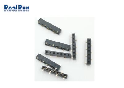 China 2.54mm Single Row PCB Connector Gold Plating 7 Pin Surface Mounting SMD Header Connector for sale