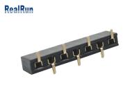 China 2.54mm Single Row PCB Connector Gold Plating 7 Pin Surface Mounting SMD Header Connector for sale