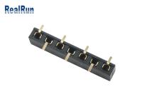 China 2.54mm Single Row PCB Connector Gold Plating 7 Pin Surface Mounting SMD Header Connector for sale