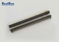 China PA6T Gold Flash 1.0mm Pin Header Connector SMT Male 2X33p With Post Dual Layer Plastic for sale