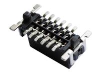 China Gold Plated SMT Board To Board Connector 1.27mm Dual Row Horizontal Mount for sale