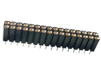 China 2.54mm Round Pin Female Header DIP Type Straight For Medical Equipment for sale