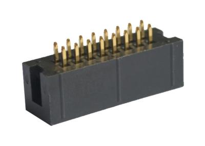 China Box 2.54 mm Header Connector 180 Degree DIP Through Hole Board To Wire for sale