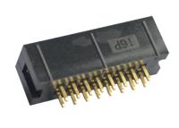 China Box 2.54 mm Header Connector 180 Degree DIP Through Hole Board To Wire for sale