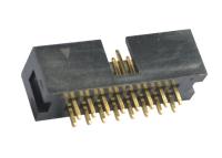 China Box 2.54 mm Header Connector 180 Degree DIP Through Hole Board To Wire for sale