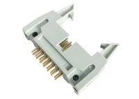 China 14 Pin Shrouded Header Connector Gold Flash PBT Material Insulation Resistance for sale
