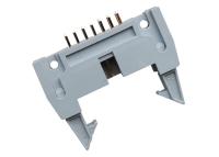 China 14 Pin Shrouded Header Connector Gold Flash PBT Material Insulation Resistance for sale