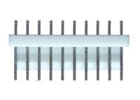 China PCB Wire To Board Solder Connector 10 Pin 2.54mm Pitch Gold Contact Plating for sale