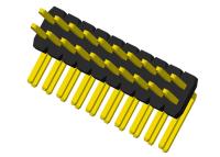 China Double Row 1.27 Mm Pin Header Connector Right Angle Type 20 Pin Header 2x10 for sale