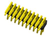 China Double Row 1.27 Mm Pin Header Connector Right Angle Type 20 Pin Header 2x10 for sale