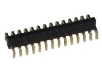 China Vertical Mount 14 Pin Header 90 Degree U Type Circuit Board Pin Connectors for sale
